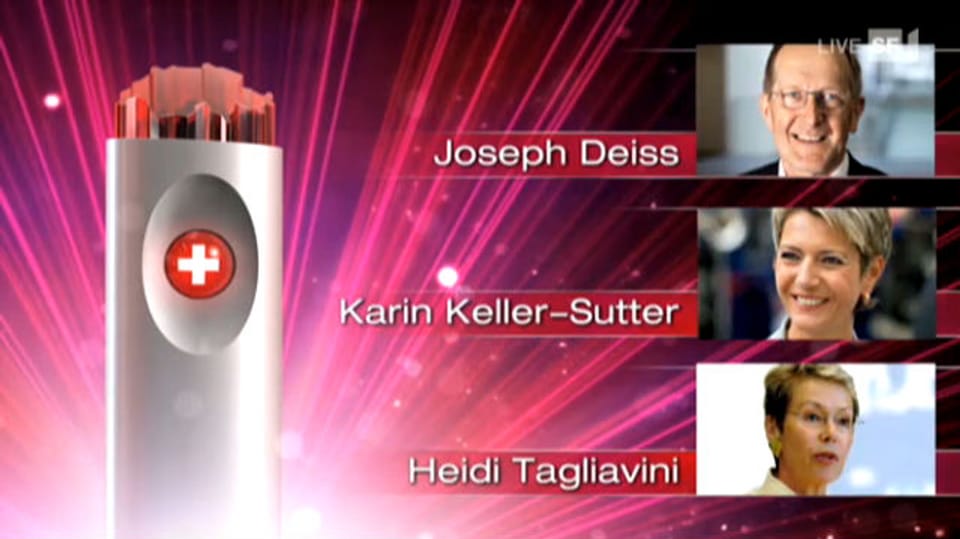 Joseph Deiss, Karin Keller-Sutter und Heidi Tagliavini - SwissAward ...