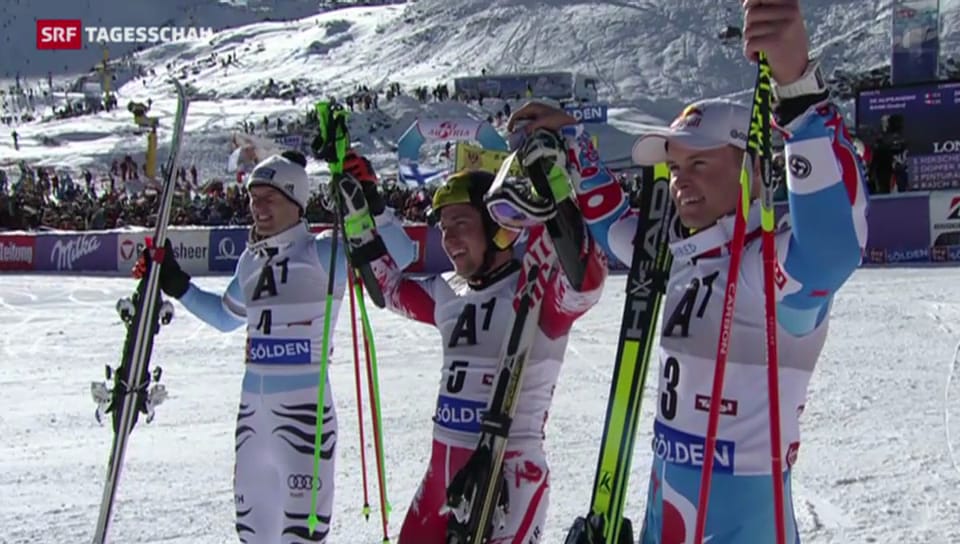 Riesenslalom der Männer in Sölden - Tagesschau - Play SRF