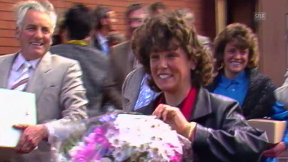 Empfang für Maria Walliser im März 1986 - Sport-Clip - Play SRF