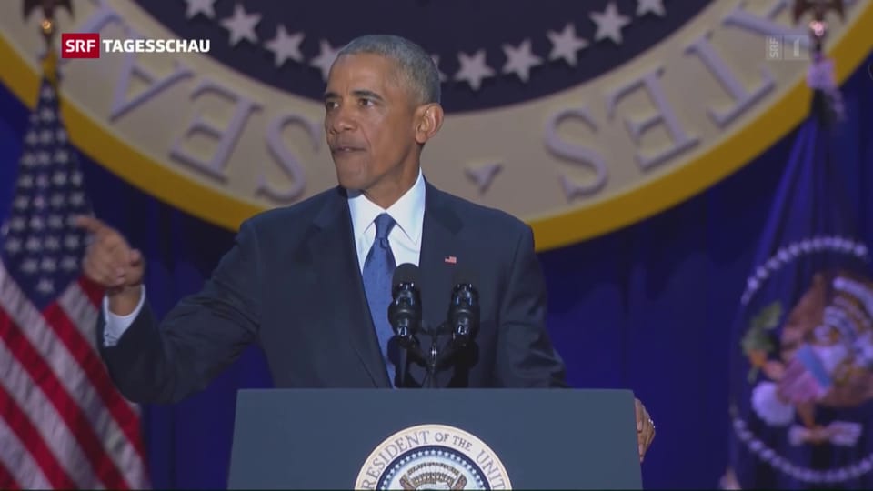 Barack Obamas emotionaler Abschied - Tagesschau - Play SRF