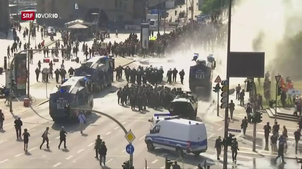 Friedlicher Protest im Schatten der Gewalt - 10 vor 10 - Play SRF