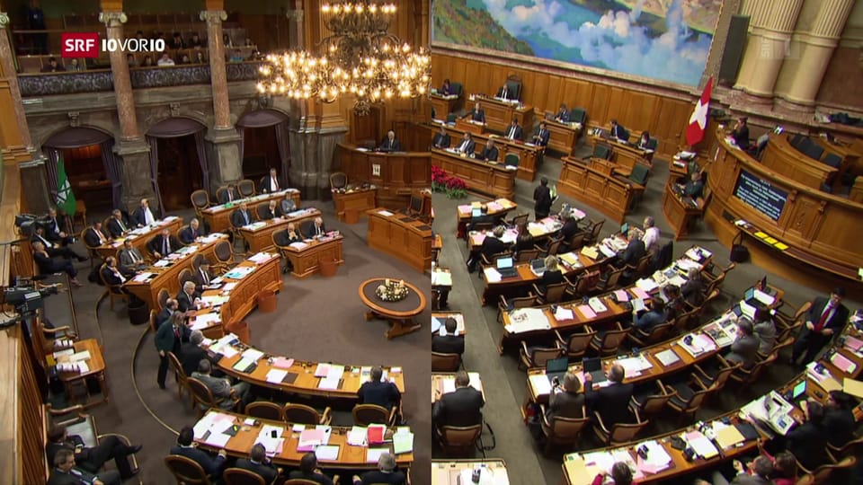 Ständerat und Nationalrat sind sich zunehmend uneins - 10 vor 10 - Play SRF