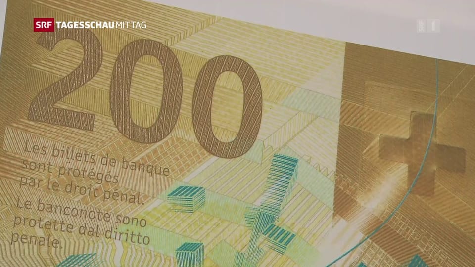 Tagesschau - Die Nationalbank präsentiert die neue 200er-Note - Play SRF