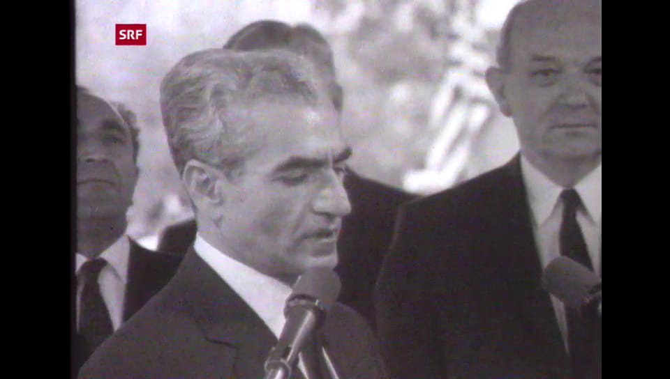 Staatsbesuch persischer Schah Reza Pahlevi - Tagesschau vor 25 Jahren ...