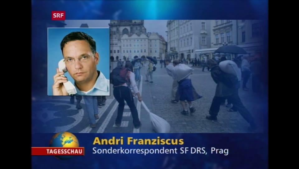 Tagesschau - Telefonduplex Hochwasser Prag - Play SRF