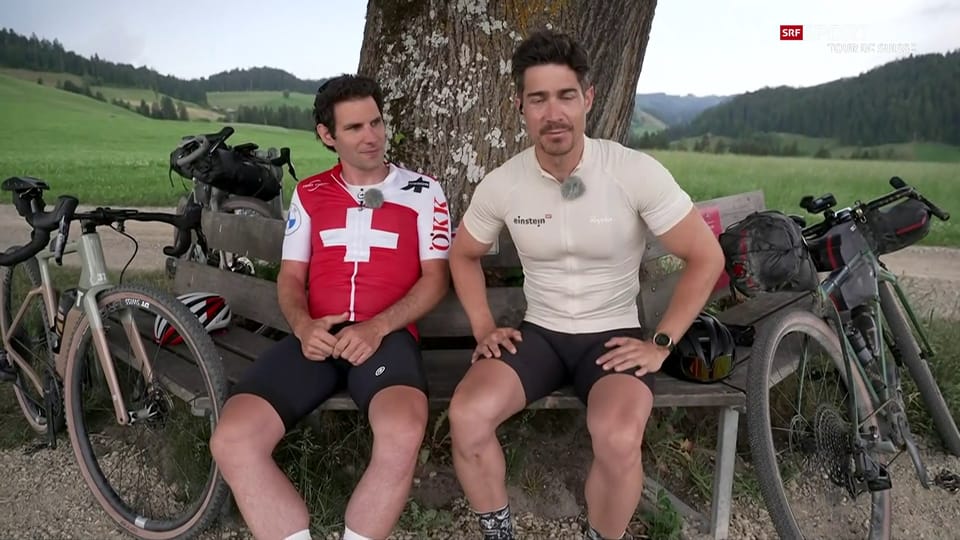 Einsteins Tobias Müller haben Besuch von Lucas Schmid - Tour de Suisse -Veloclub - Play SRF