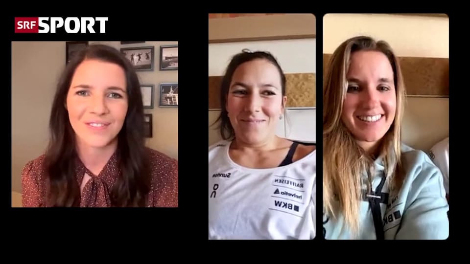 Das Insta Live mit Wendy Holdener, Joana Hählen und Tina Weirather ...