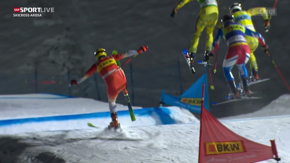 Regez riskiert viel und stürzt - Sport-Clip - Play SRF