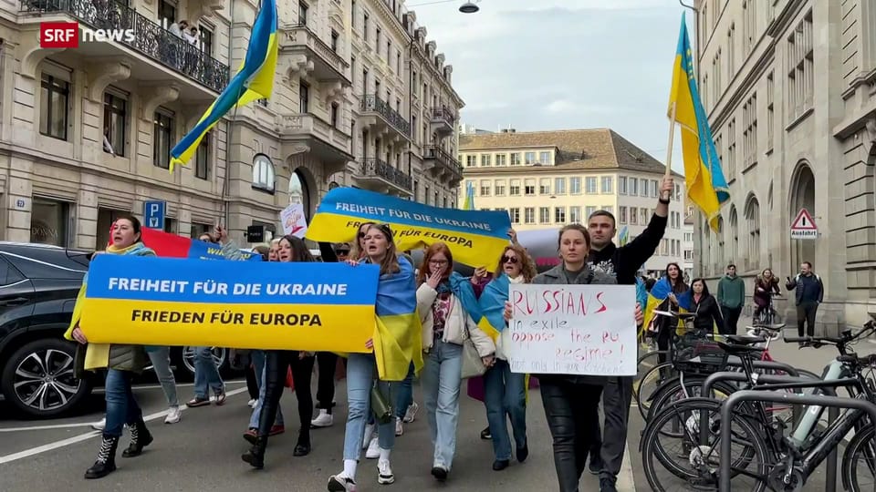 Ukraine-Krieg: Demonstrationen am 1. Jahrestag in der Schweiz ...