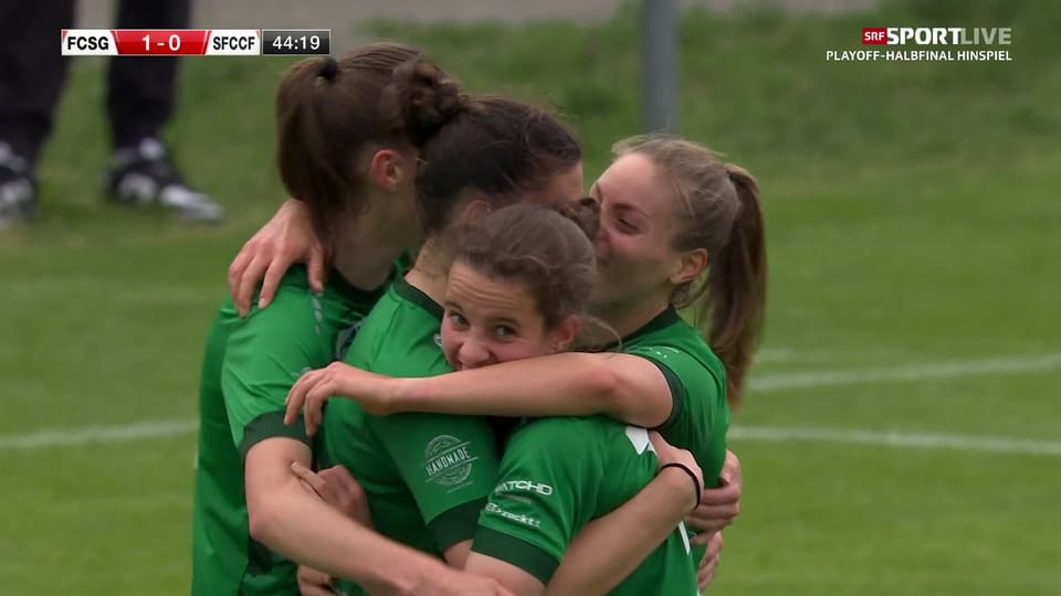 Glanzmann bringt St.Gallen per Kopf in Front - Sport-Clip - Play SRF