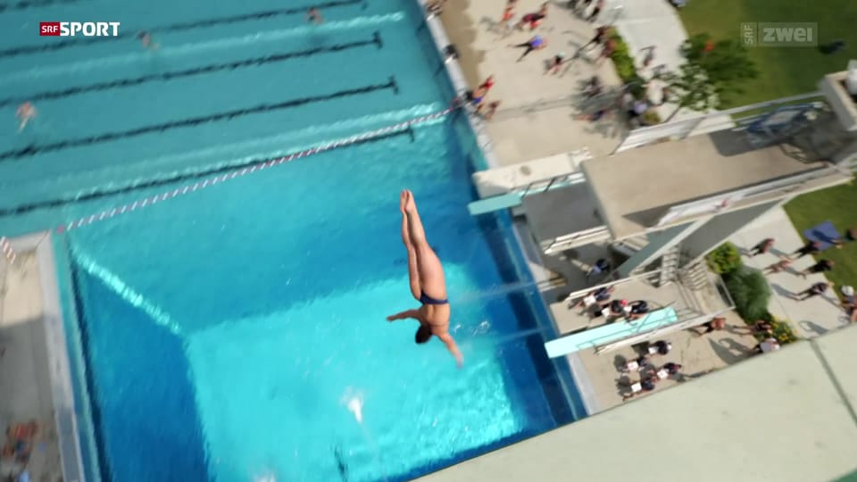 Herculano wird im «High Diving» Schweizer Meisterin - Sport-Clip - Play SRF