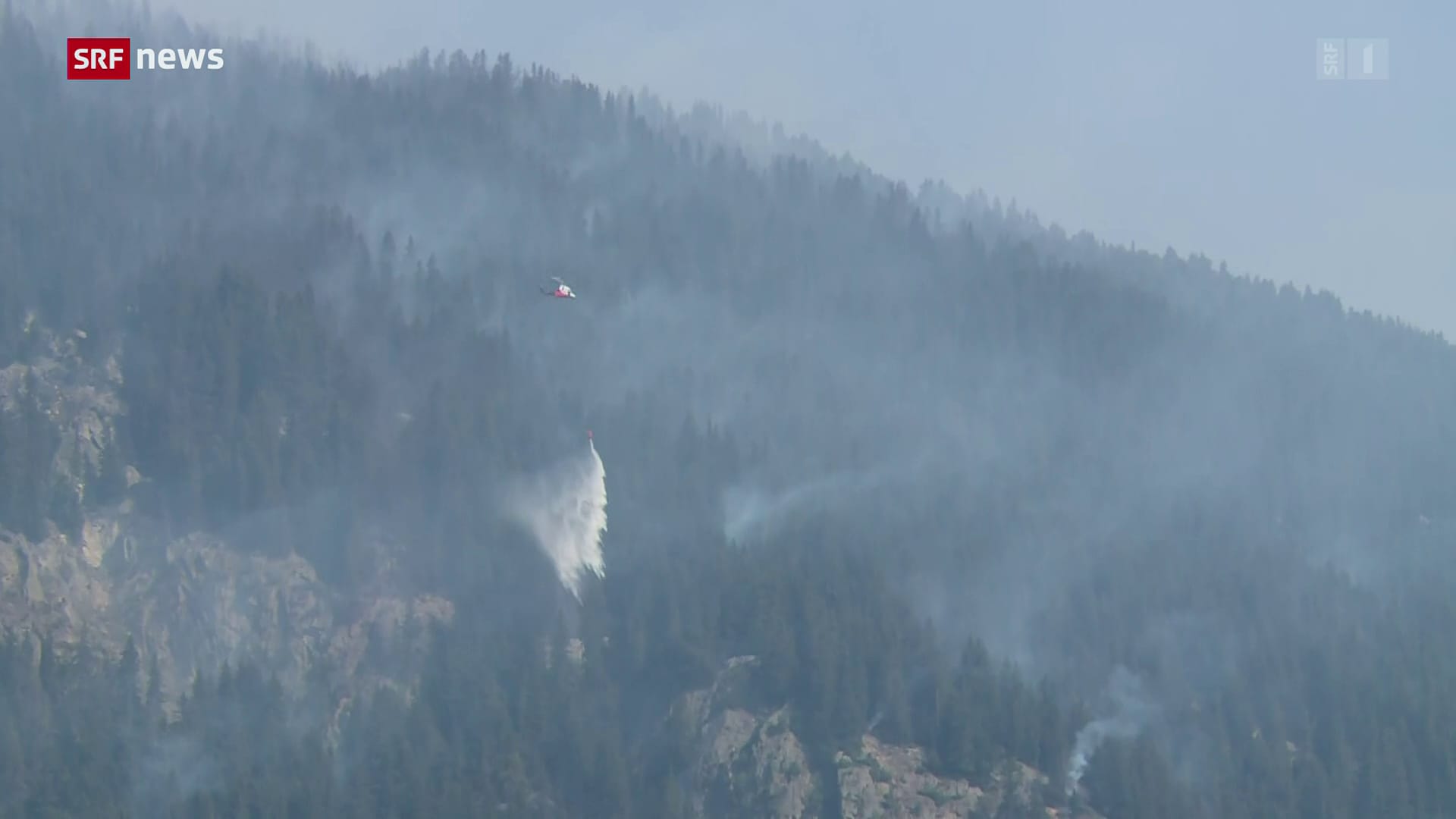 Feuer im Oberwallis - Waldbrand in Bitsch VS weiterhin nicht unter ...