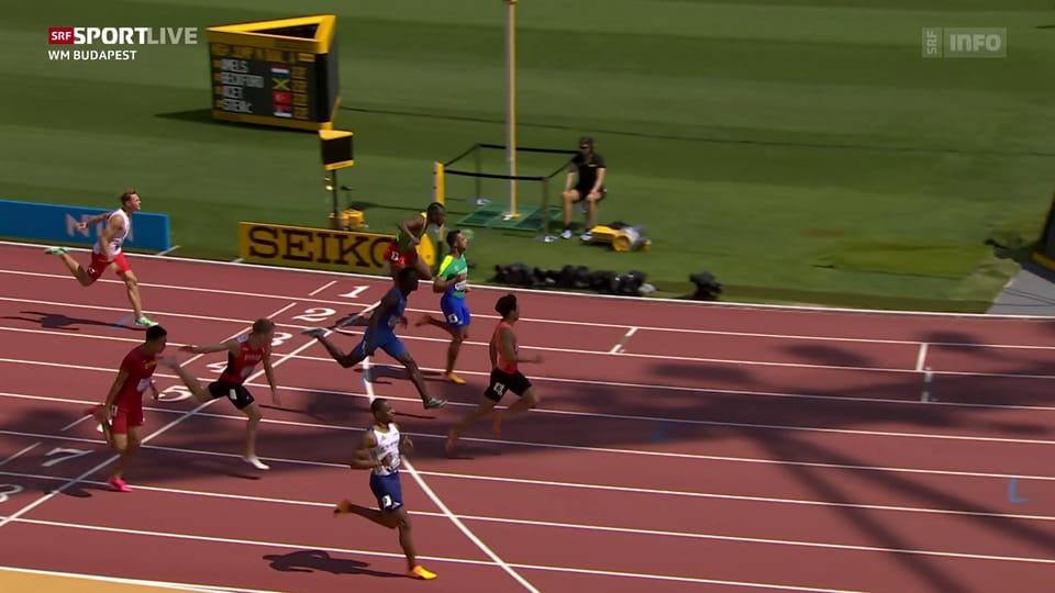 Der 110-m-Hürden-Vorlauf mit Gaio - Sport-Clip - Play SRF