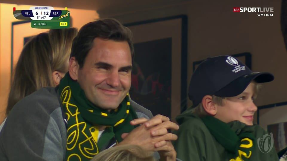Auch Roger Federer unterstützt die «Springboks» - Sport-Clip - Play SRF
