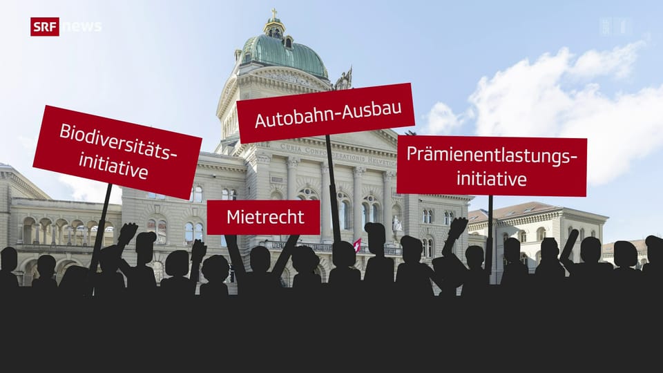Viele Initiativen und Referenden: 2024 kommt einiges zusammen ...