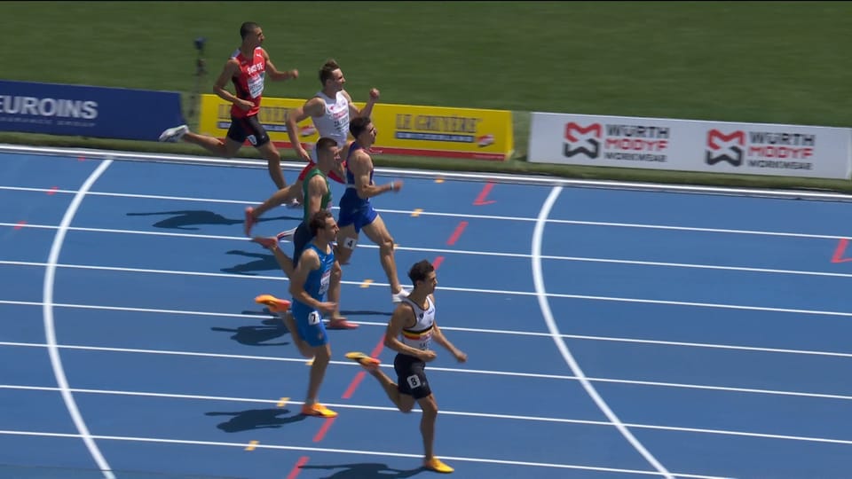 Europei 2024, la batteria dei 400m U con Ricky Petrucciani (08.06.2024) - Play RSI