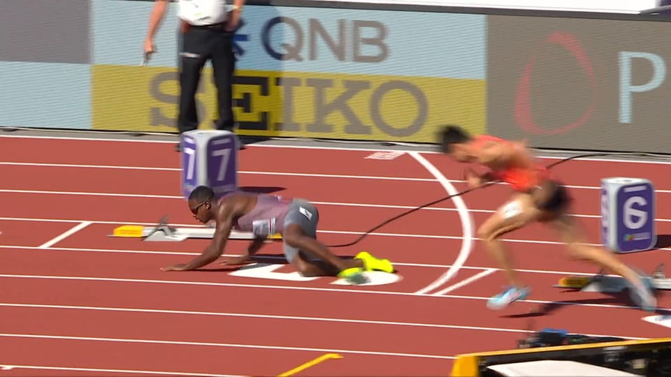 Mondiali, i blocchetti si spostano e Aaron Brown cade in partenza nelle ...