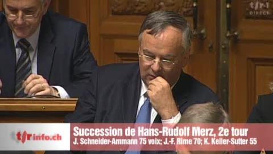 Info en vidéos - Succession de Hans-Rudolf Merz - 2e tour: Johann ...