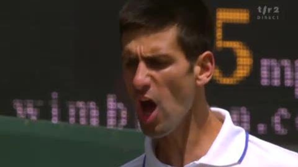 Tennis / Wimbledon (1re demi-finale): Jo-Wilfried Tsonga (FRA) - Novak Djokovic (SRB). Tsonga ...