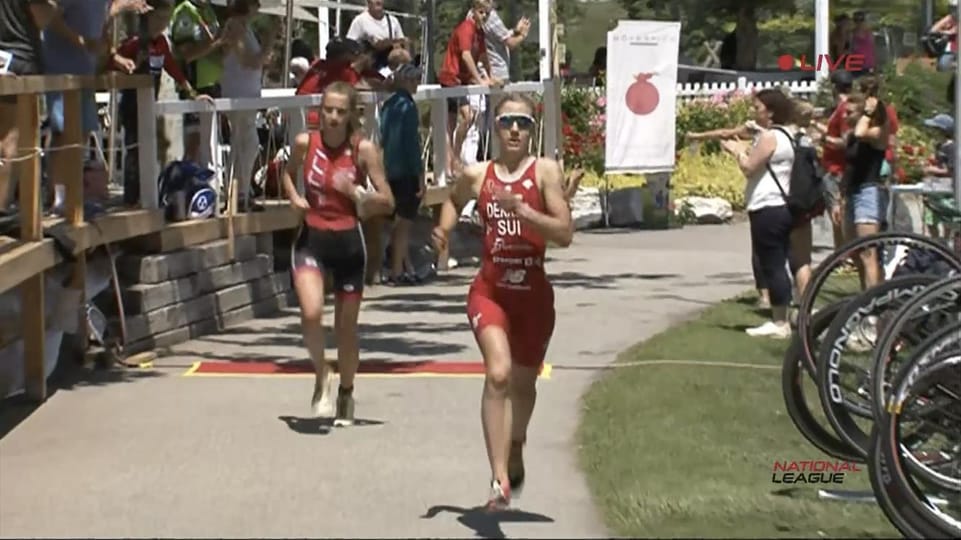 Course dames, Julie Derron s'impose - Triathlon - Play RTS