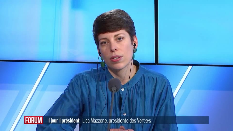 Un jour une présidente: les Vert-e-s de Lisa Mazzone - Forum - Play RTS