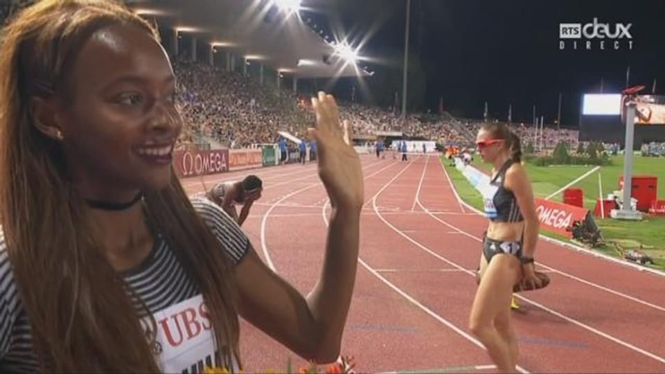 Athletissima. 400m haies dames. La championne olympique Dalilah Muhammad (USA) triomphe en 53 ...