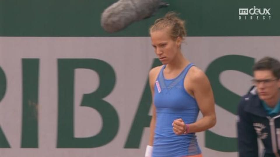 Tennis - 1er tour dames, Alison Riske (USA) - Viktorija Golubic (SUI) (2-6, 6-1, 2-3): Golubic ...