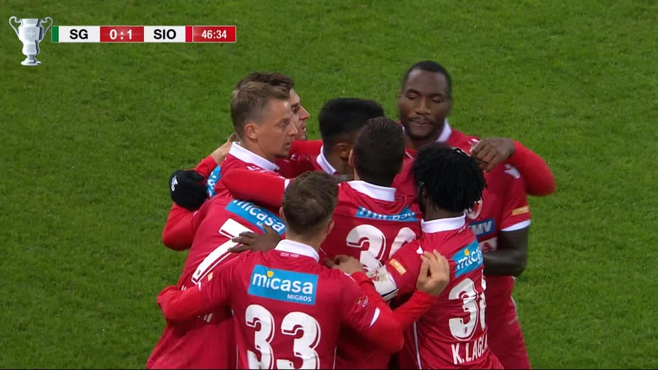 1/8e, St-Gall - Sion (1-2): les Valaisans s'imposent dans la douleur ...