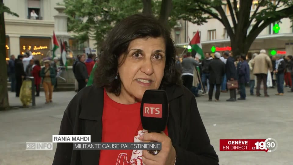 Manifestation pro-palestinienne à Genève: l'interview de Rania Mahdi ...