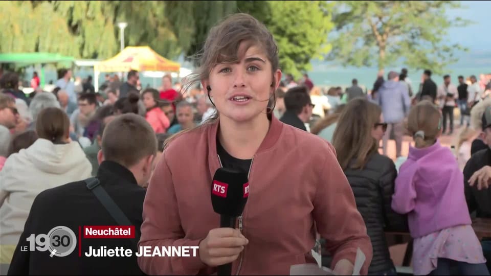 La journaliste Juliette Jeannet en direct des festivités du 1 août à ...