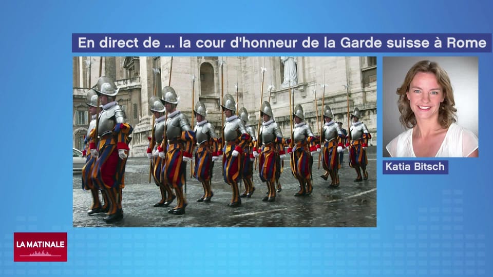 En direct de la cour d’honneur de la Garde Suisse pontificale du ...