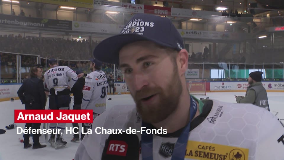 Swiss League: Arnaud Jaquet, "C'est magique. La fête sera belle et longue, j'espère" (HC La ...