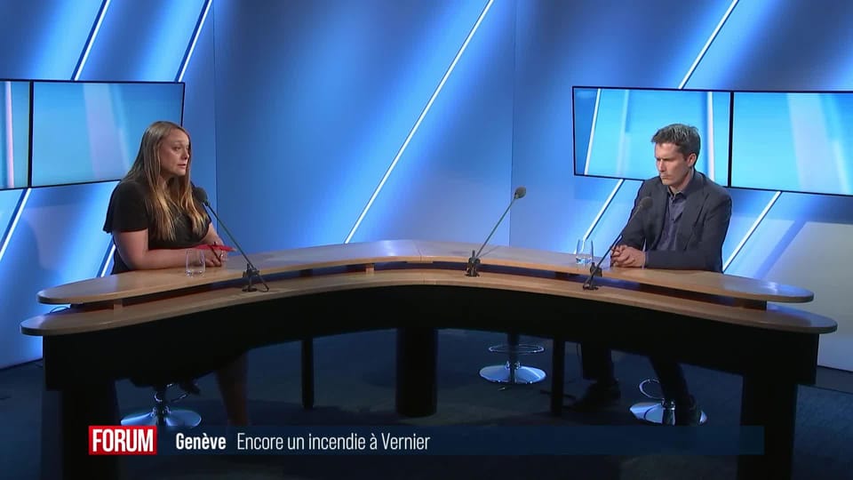 Encore un nouvel incendie à Vernier: interview de Carole-Anne Kast et ...