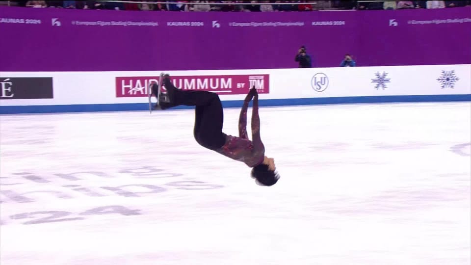 Kaunas (LTU), programme libre messieurs: Adam Siao Him Fa (FRA ...