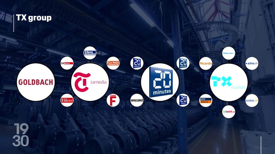 Tamedia fait partie du TX Group qui a réalisé 60 millions de bénéfices l'an dernier - 19h30 ...