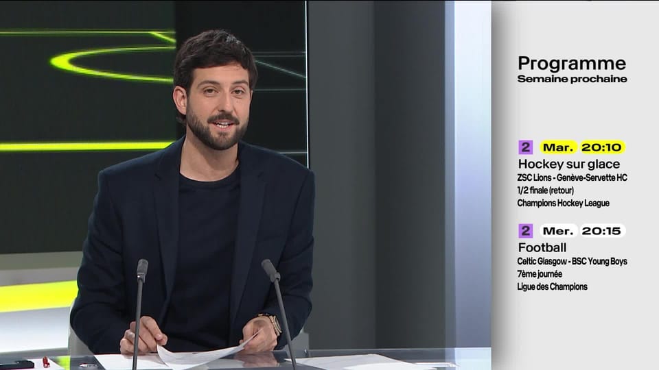 Programme de la semaine - Sport dimanche - Play RTS