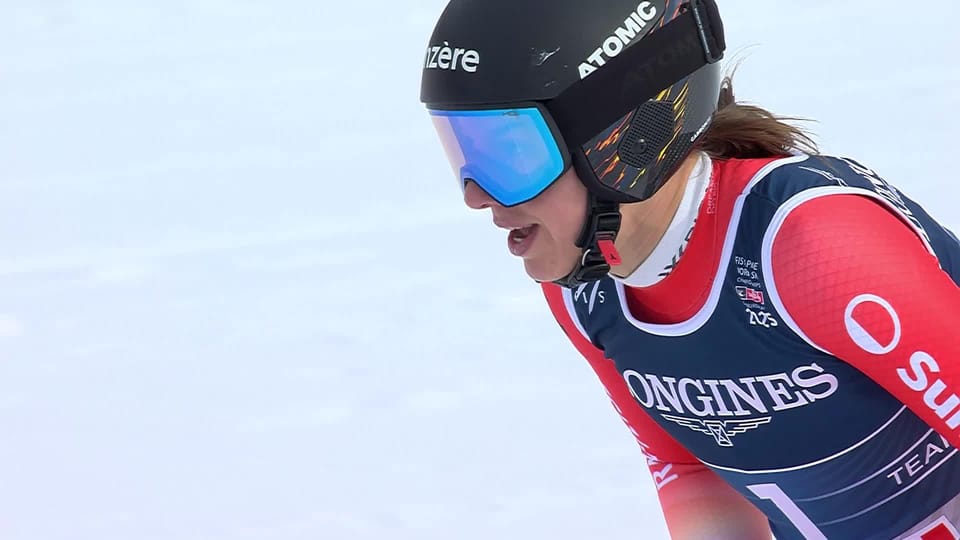 Saalbach (AUT) - 1e manche, Combiné par équipes dames : Malorie Blanc ...