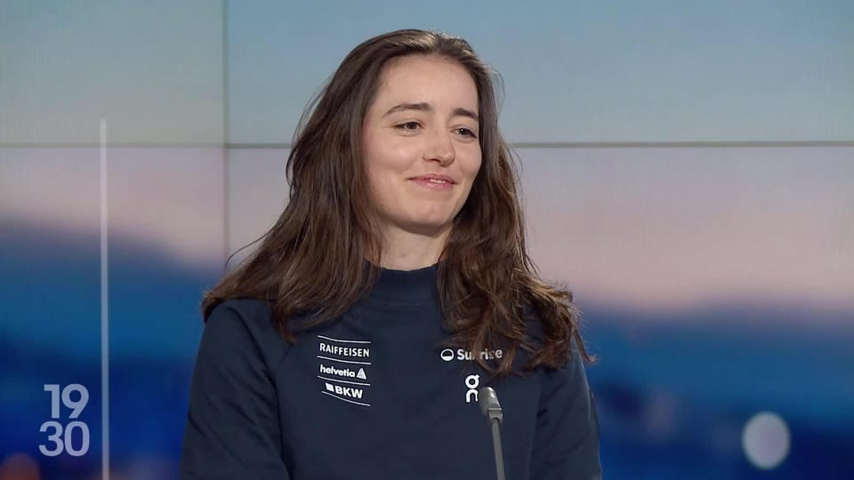 Mathilde Gremaud, championne de freestyle, est l'invitée du 19:30 ...