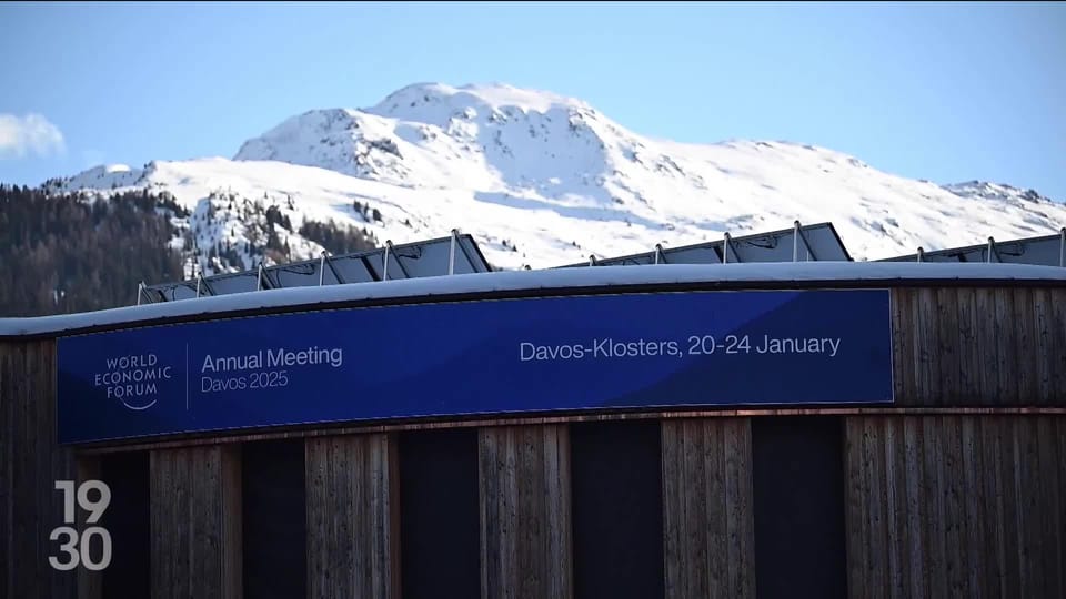 Davos se prépare à l'ouverture de l'édition 2025 du forum économique mondial - 19h30 - Play RTS