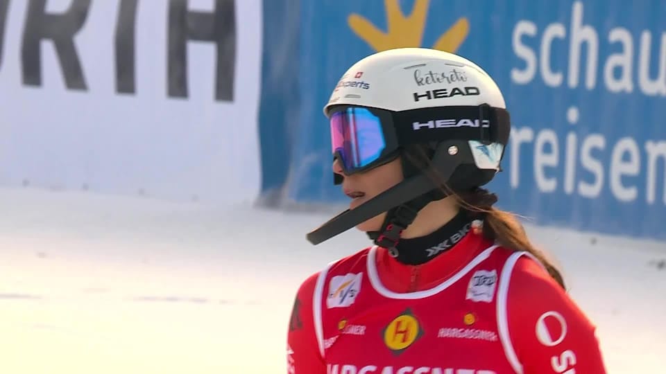 Kranjska Gora (SLO), slalom dames, 2e manche : Eliane Christen (SUI) en ...