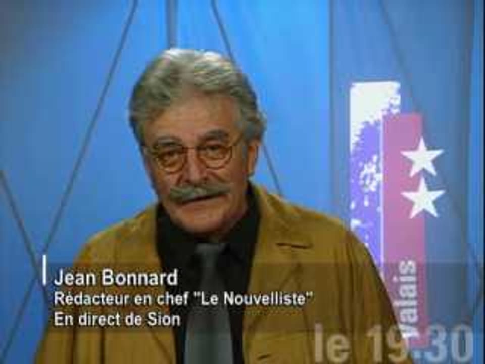 19h30 - Nouvelliste nouvelle formule: interview de Jean Bonnard ...