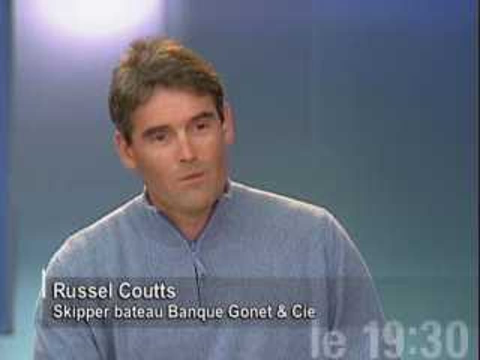 19h30 - Voile: interview de Russel Coutts, skipper bateau Banque Gonet ...