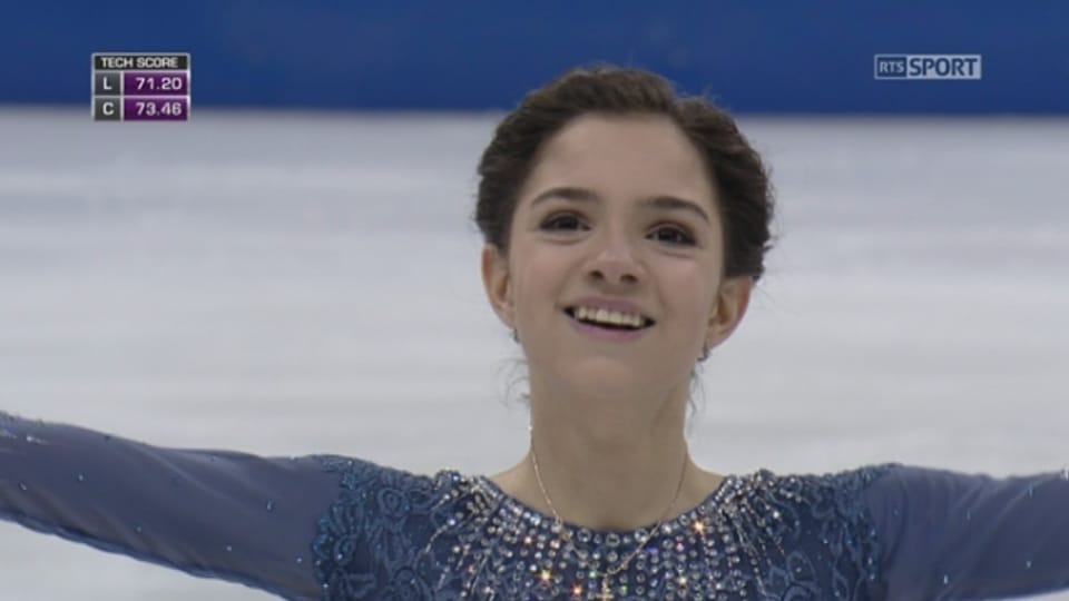 Patinage Artistique Libre Dames à 16 Ans Seulement La Russe Evgenia Medvedeva Est Sacrée