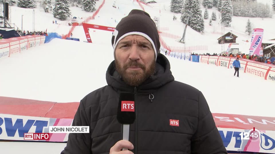 12h45 - Ski alpin: John Nicolet fait le point sur le géant des hommes à Adelboden. - Play RTS