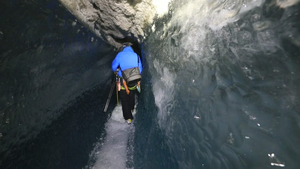 Les plus des émissions - Couloir de glace sous le glacier de la Plaine ...