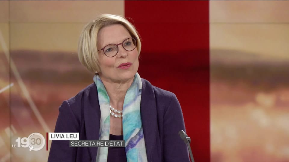 19h30 - Entretien avec Livia Leu, secrétaire d'Etat, sur l'état des ...