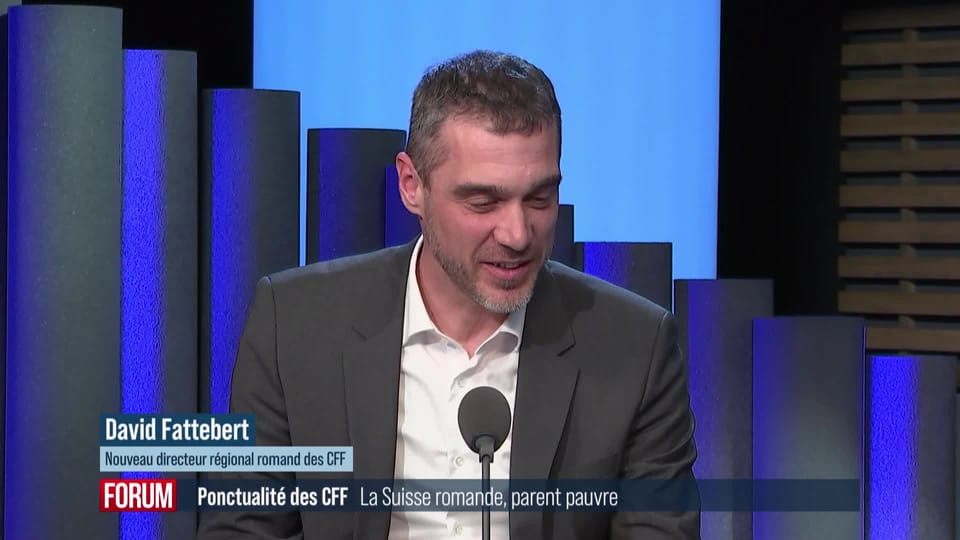 Forum - Les CFF veulent améliorer la ponctualité des trains: interview de David Fattebert - Play RTS