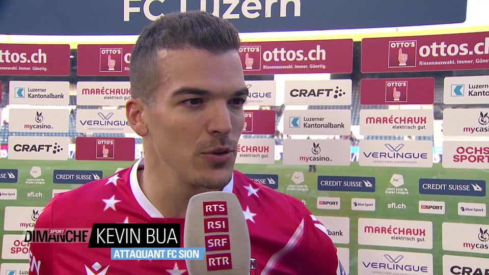 Sport dimanche - Football - Super League : Kevin Bua (attaquant FC Sion ...