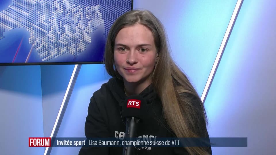Forum - L’invitée sport - Lisa Baumann, VTTiste spécialiste de descente - Play RTS