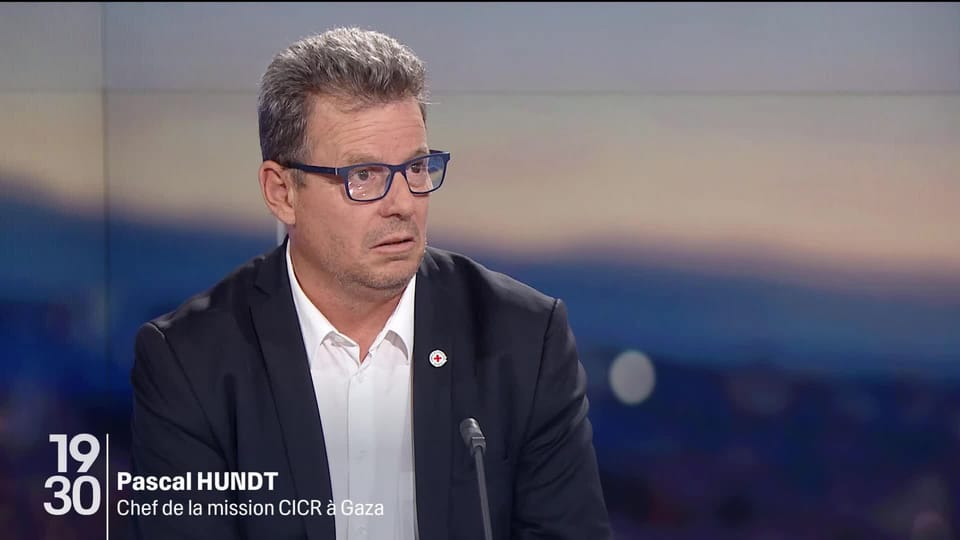 19h30 - Pascal Hundt, chef de la délégation du CICR à Gaza, fait le ...